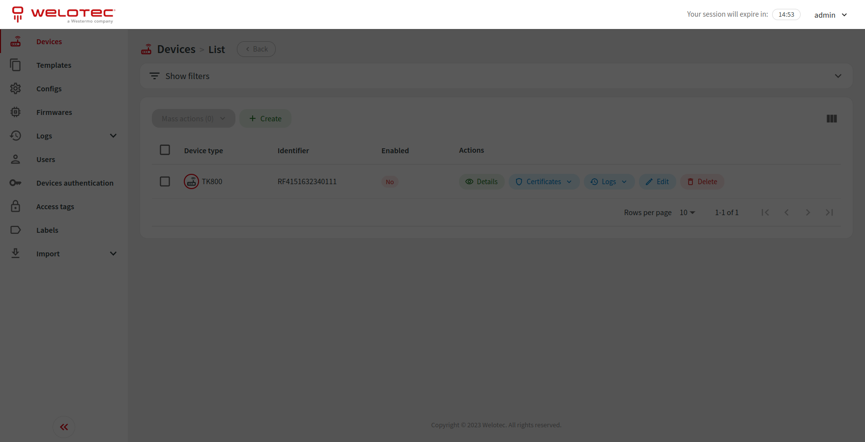 Interface overview — SMART EMS